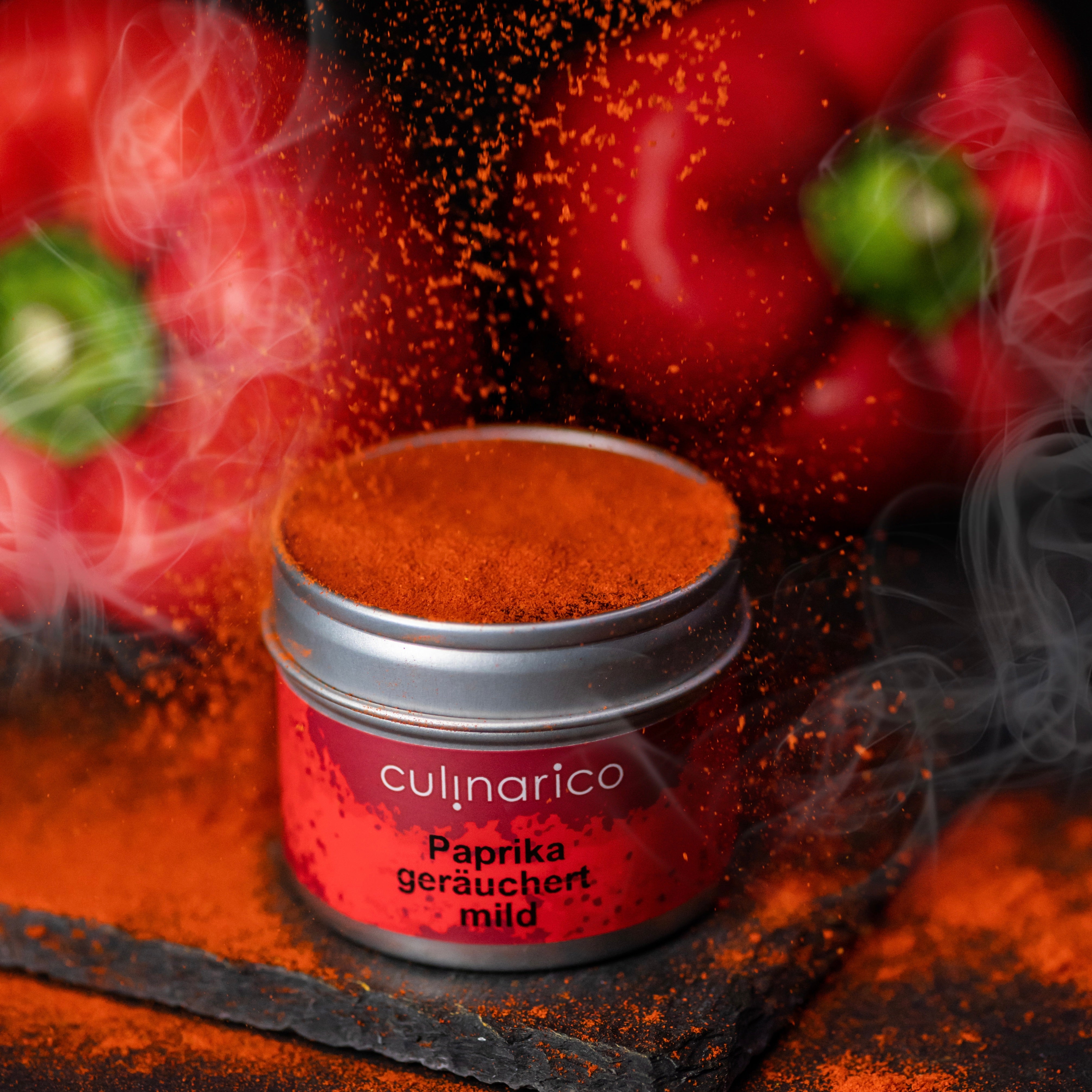Geräuchertes Paprikapulver | Paprika geräuchert - mild, bio – culinarico